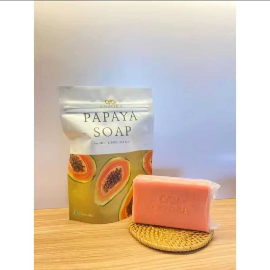 Jual Sabun Papaya Anzora Original Face dan Body Soap Bar | Shopee Indonesia