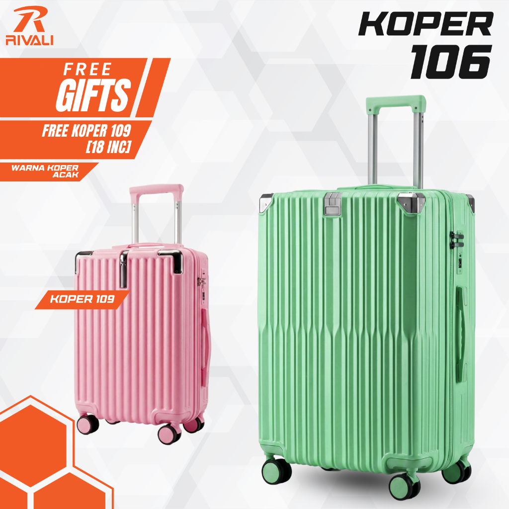 Jual Rivali Koper 26 inch Tas Koper Murah Bagasi Bahan PC Polycarbonate ...
