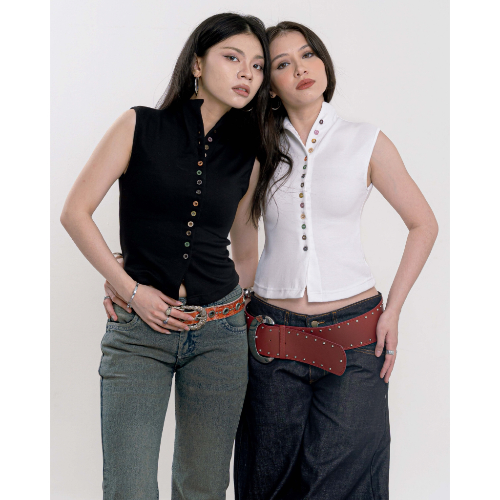 Jual Wear Sarey - Emma Top - Buttons Top - Multicolor Button - Atasan ...