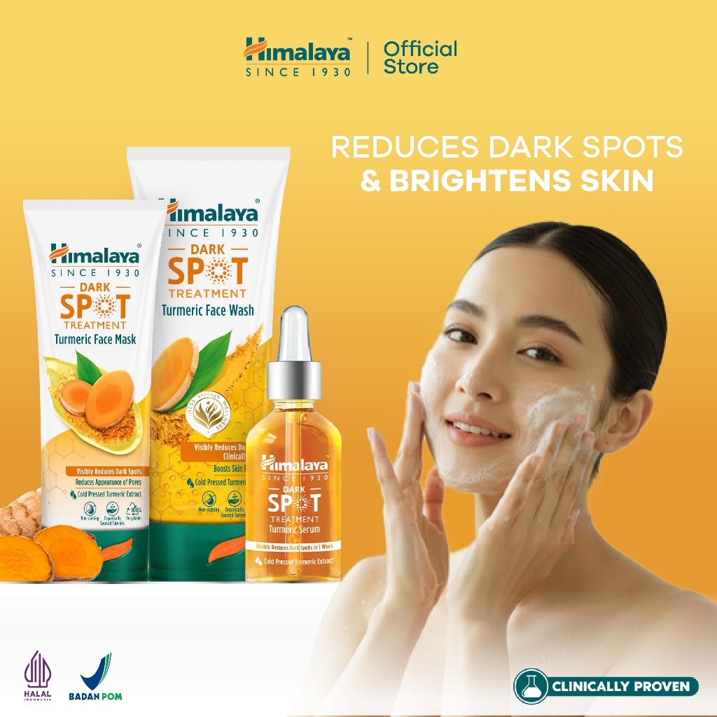Jual ( Bundle Isi 3 ) Himalaya Dark Spot Treatment Turmeric Face Mask ...
