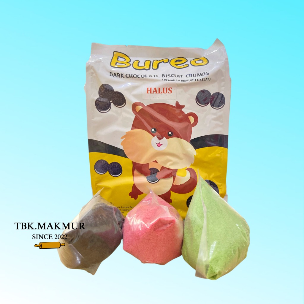 Jual Bureo Bubuk Oreo Halus Cokelat hitam, Strawberry, Matcha | Remahan ...