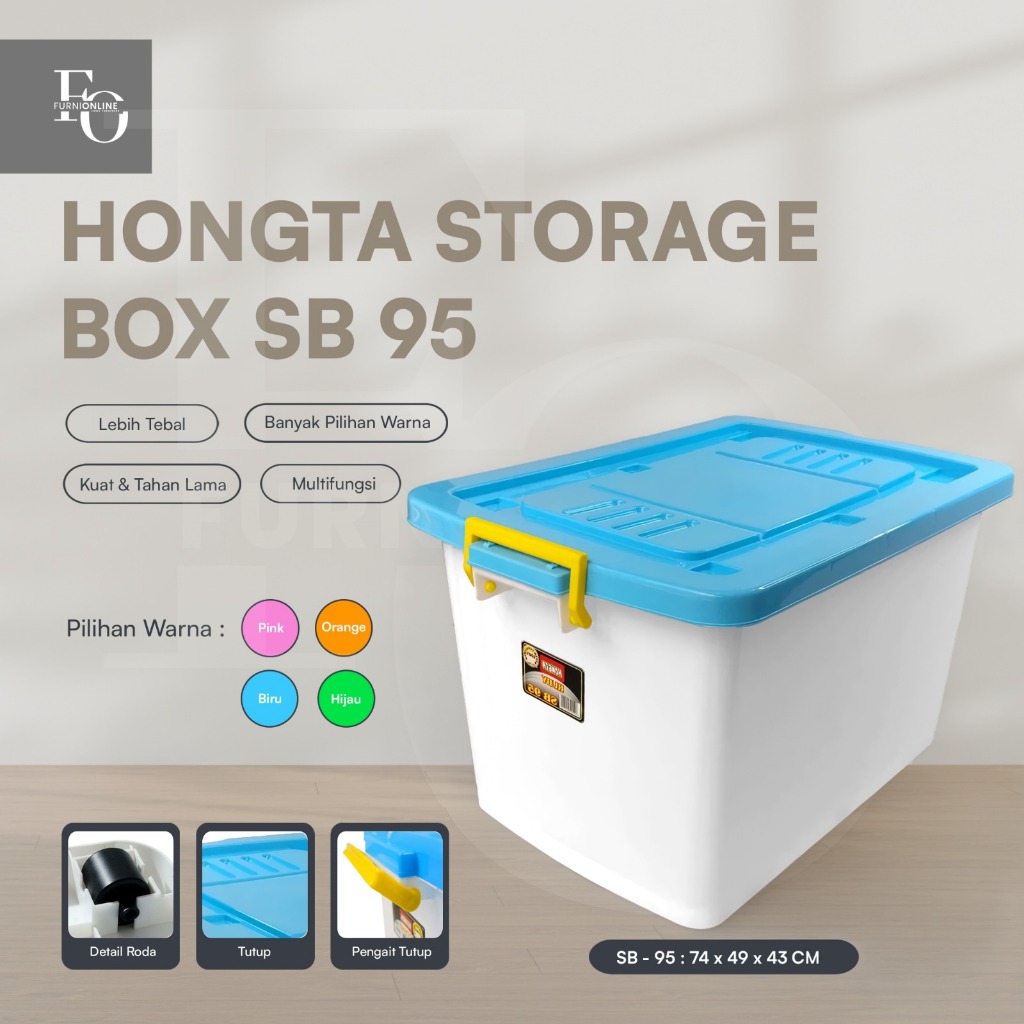 Jual HONGTA - Storage Box 96 LITER kode SB 95 - Container Kontainer ...