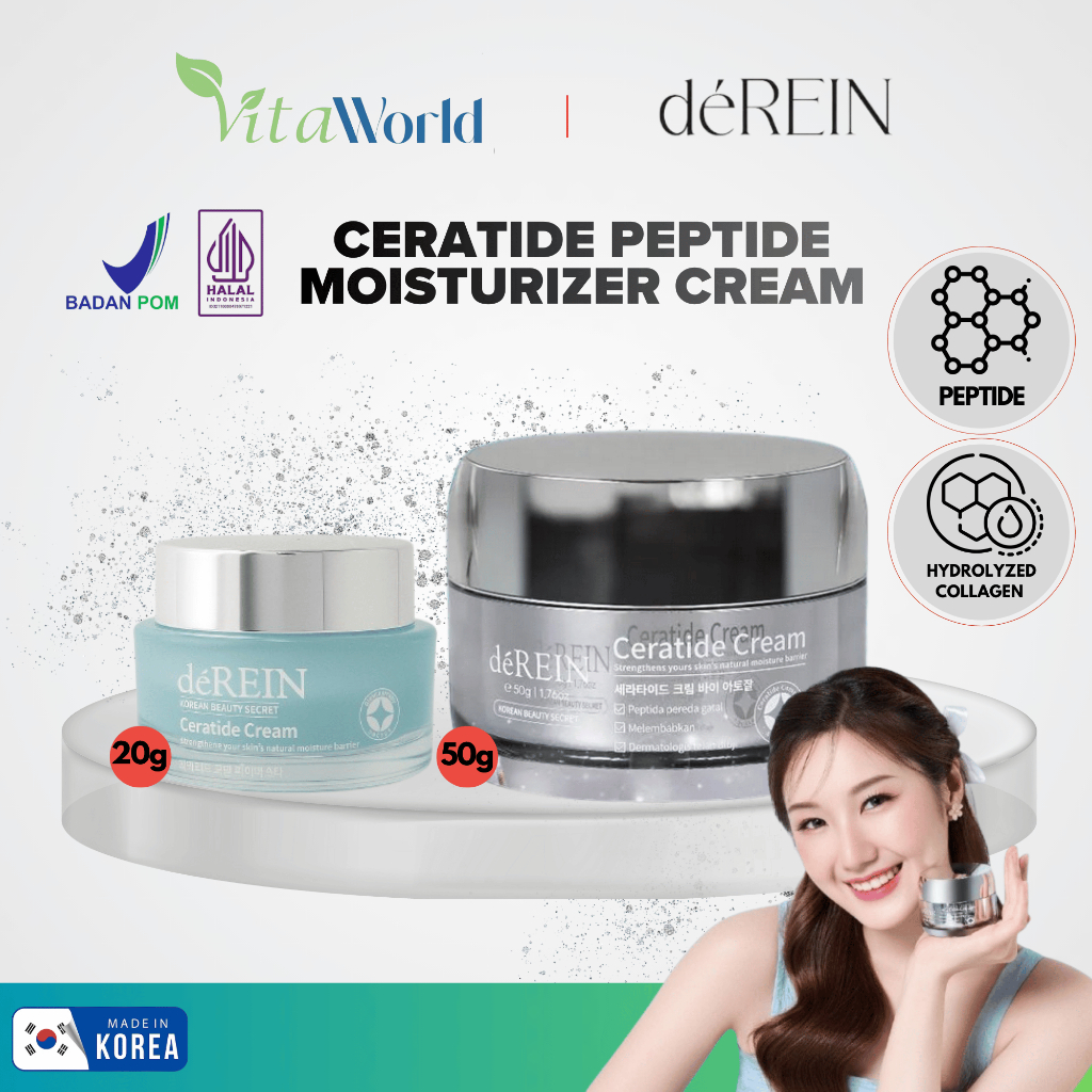 Jual DEREIN- Korean Ceratide Cream Moisturizer Barrier Pelembap Wajah ...