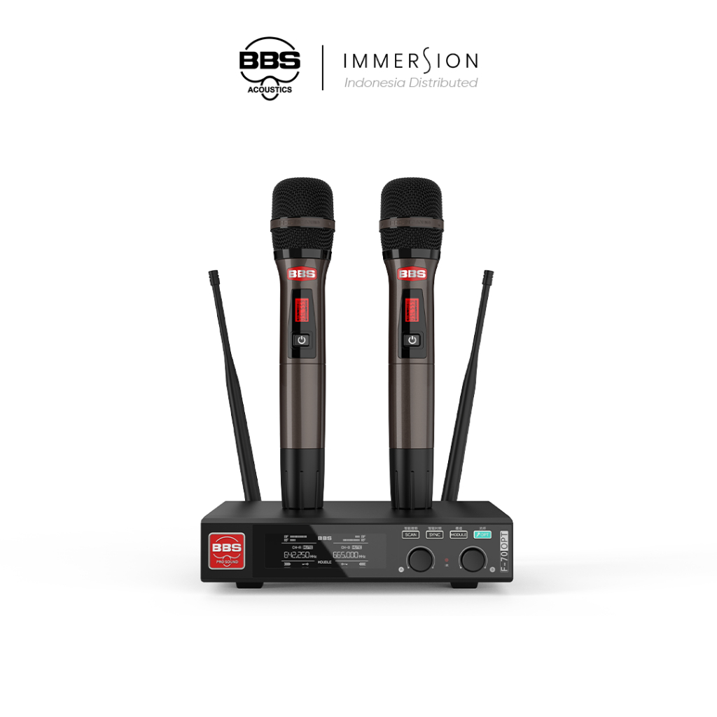 Jual BBS Pro F-70 OPT Flash Series – Professional Wireless Microphone ...