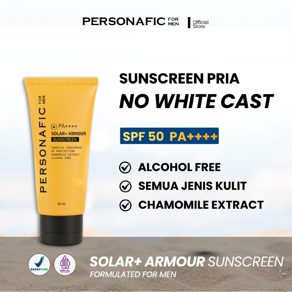 Jual PERSONAFIC Solar+ Armour Sunscreen SPF 50 PA++++ Anti UV 30 mL ...