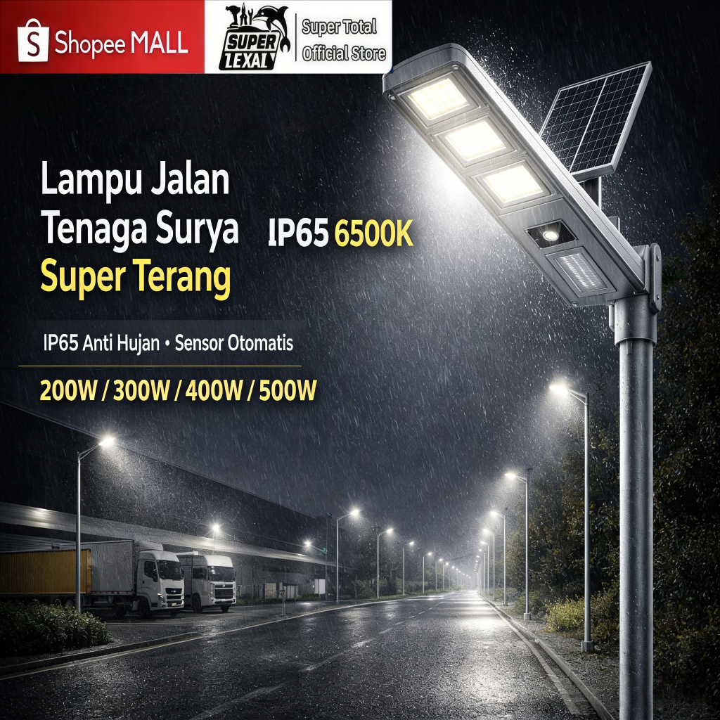 Jual Super Total – Lampu Jalan Tenaga Surya Super Terang JD H 200W–500W ...