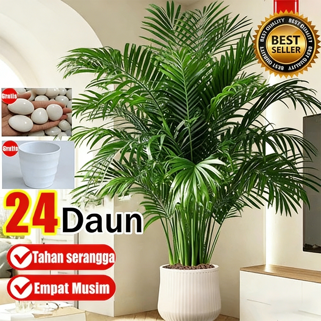 Jual DAUN PALEM PLASTIK DAN POT 85CM DAUN PALEM JUMBODAUN ARTIFICIAL ...
