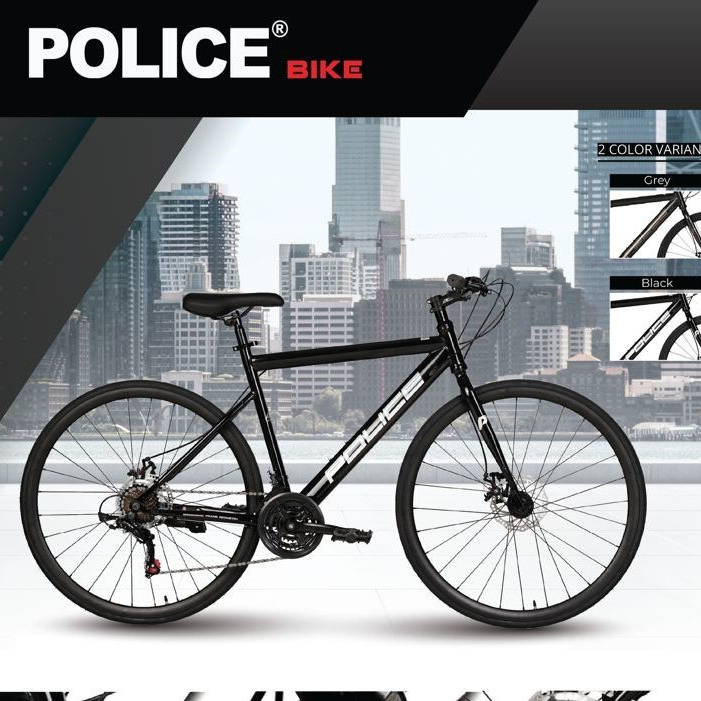 Jual ELEMENT Sepeda Police Hybrid Toronto EFG 3 x 7 Speed frame Steel ...