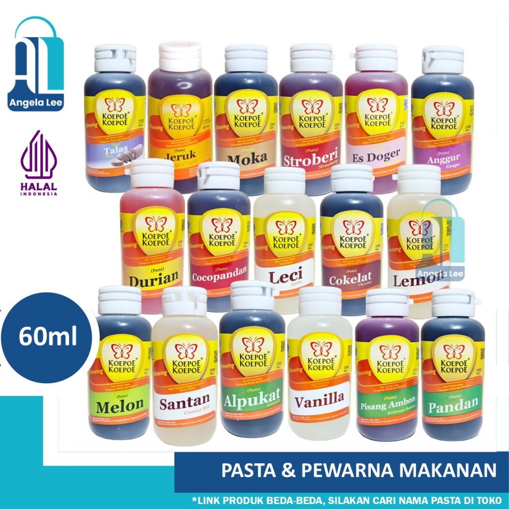 Jual Koepoe Koepoe Perisa Pasta Pewarna Pandan Talas Taro Ungu Santan ...