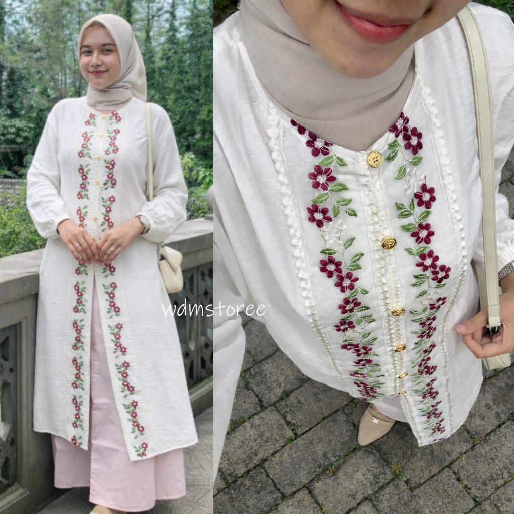 Jual Wdmstore55 | HELENA LONG TUNIK wanita kekinian | Outer tunik ...