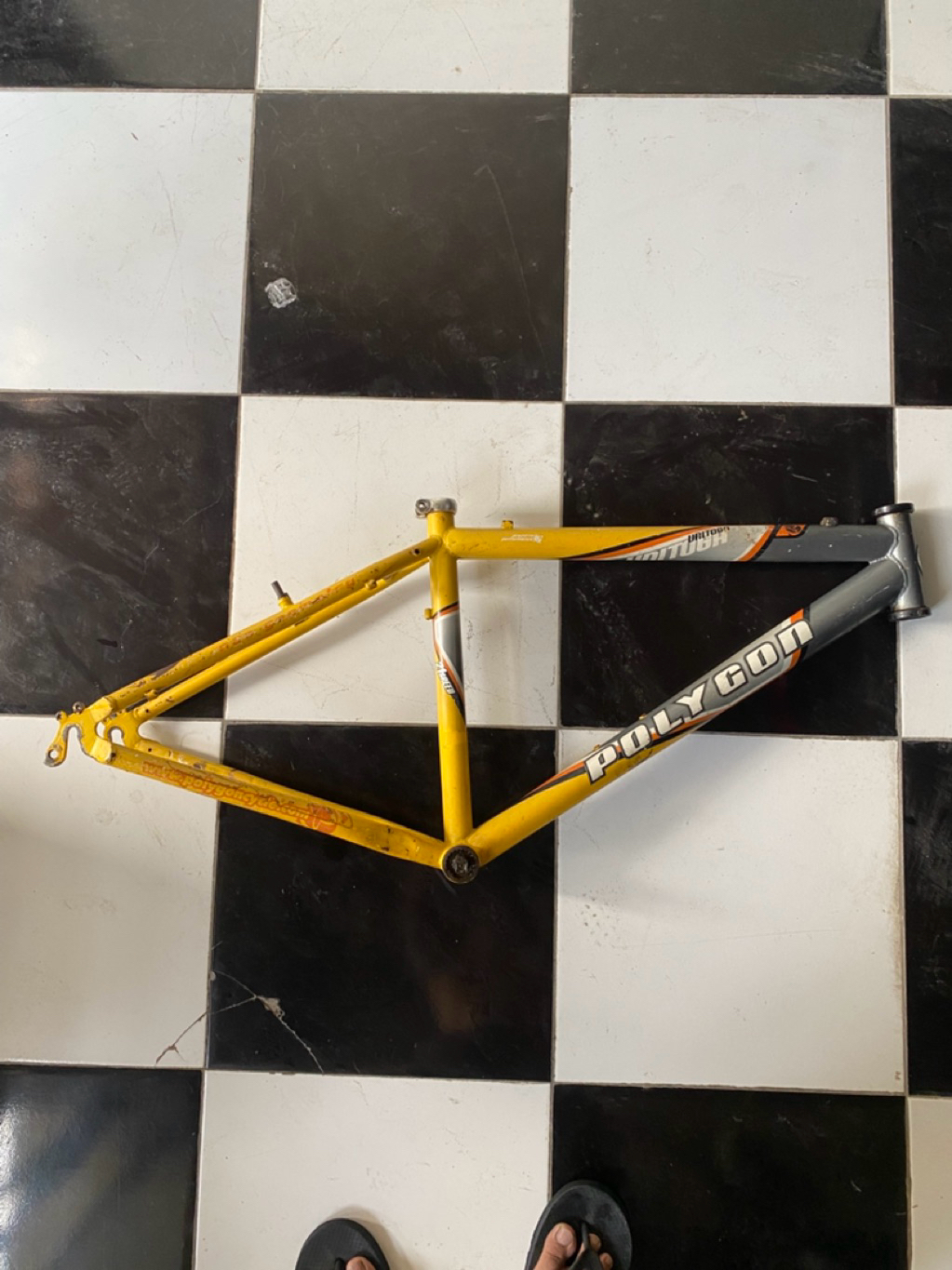 Jual frame polygon unitoga kuning original | Shopee Indonesia