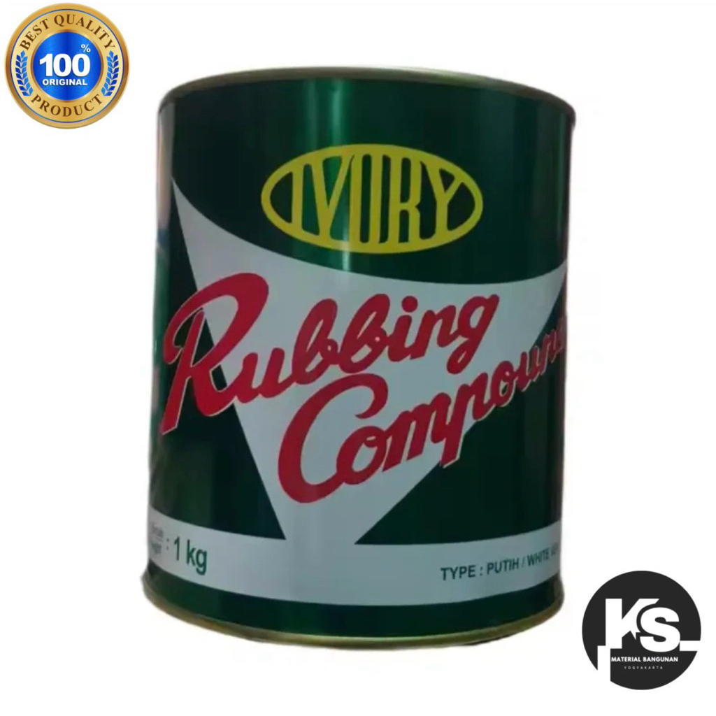 Jual Rubbing Compound Ivory 1 KG Putih / White Very Fine / kompon putih ...