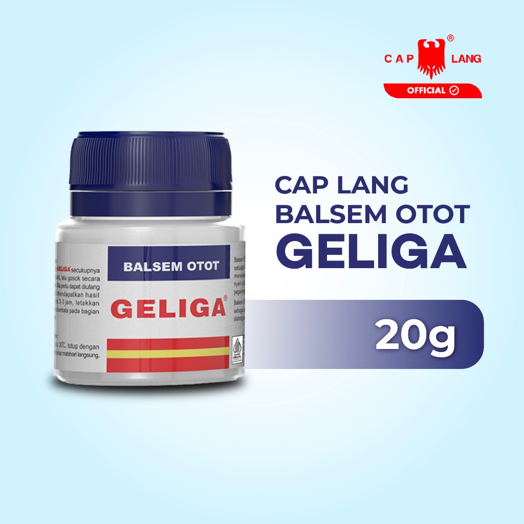 Jual CAP LANG Geliga - Balsem Otot Pereda Nyeri 20 g | Shopee Indonesia