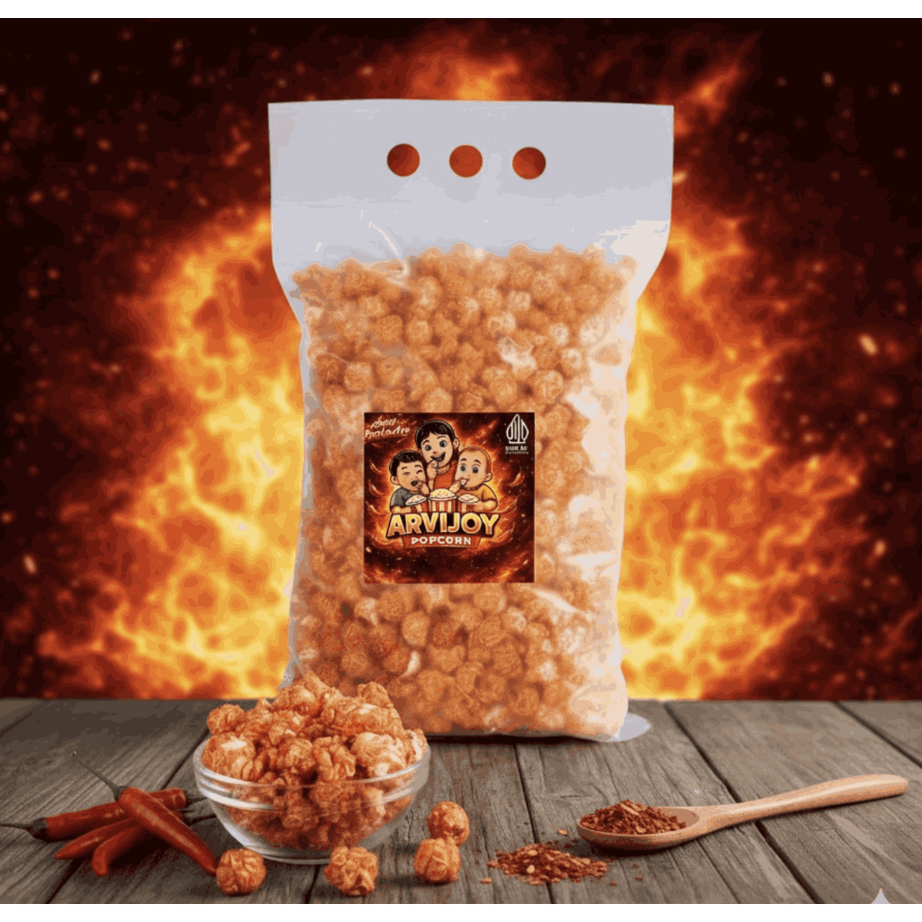 Jual [NEW] Arvijoy Popcorn Balado Pedas Manis 500gr - Popcorn Jumbo ...