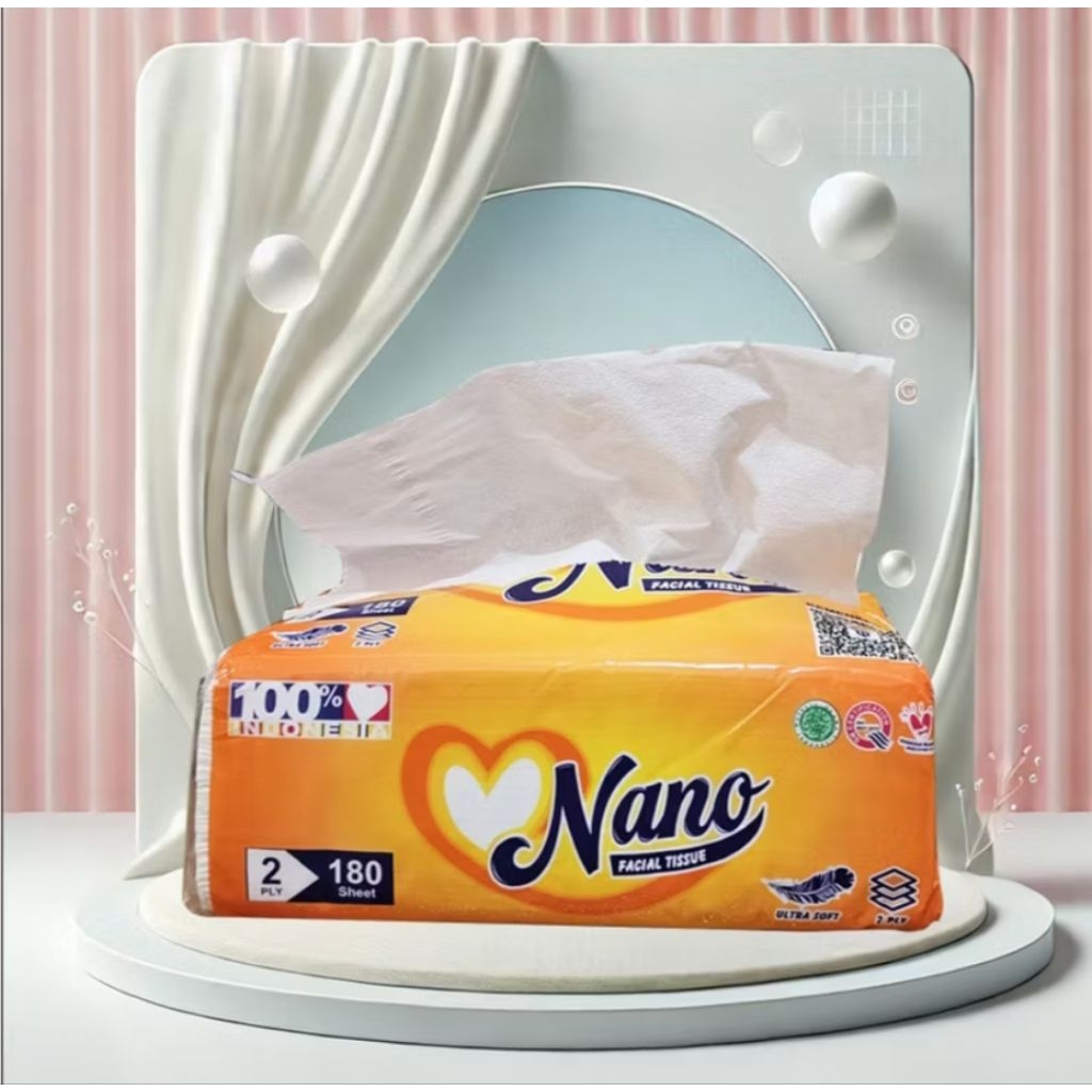 Jual TISU NANO FACIAL TISU Tissue tisue tissu tisu 180 sheets | Shopee ...