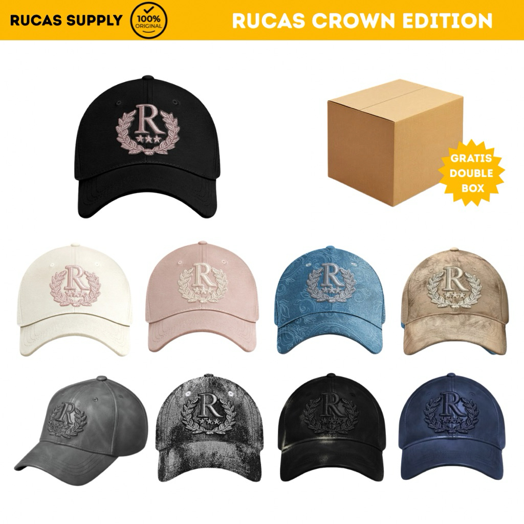 Jual [Free Box] RUCAS Crown Cream Pink - Soft Pink - Rucas Crown Marble ...