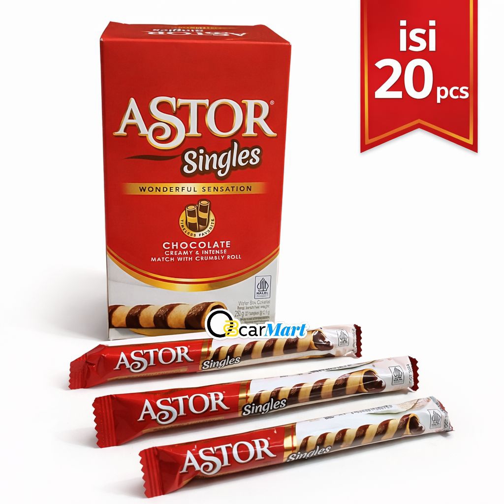 Jual ASTOR SINGLES EXTRA 1 Dus isi 20 Wafer Roll | Shopee Indonesia