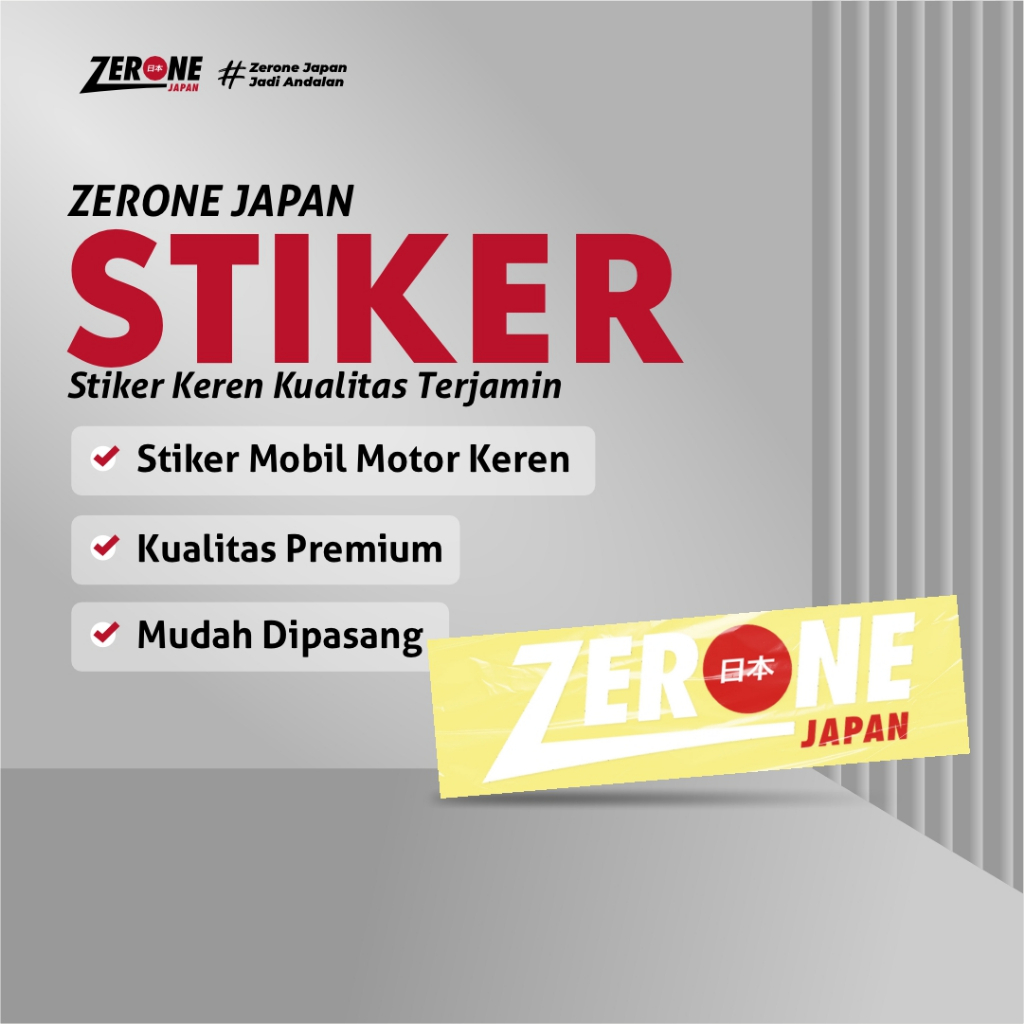 Jual Stiker Mobil Dan Motor Zerone Japan | Shopee Indonesia