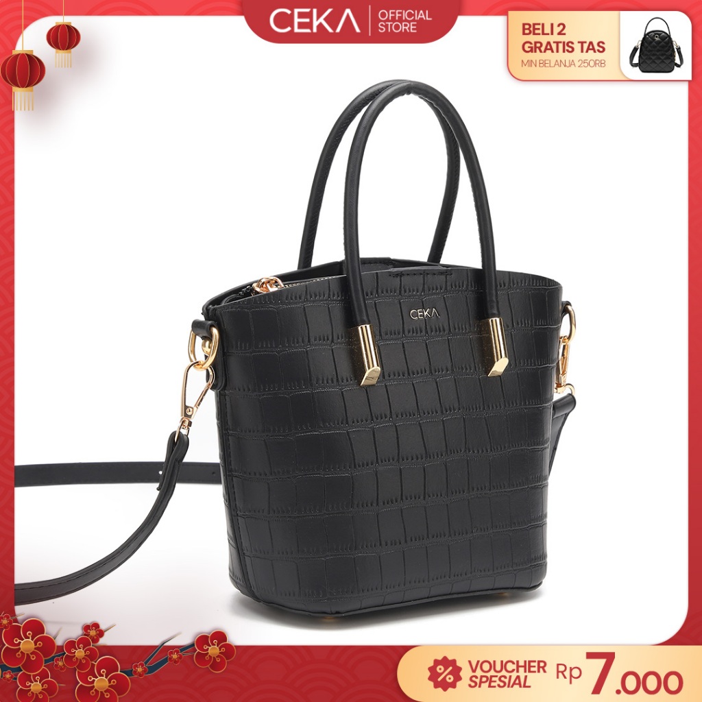 Jual CEKA Tas Selempang Wanita Solania Sling Bag Hand Bag Wanita Croco ...