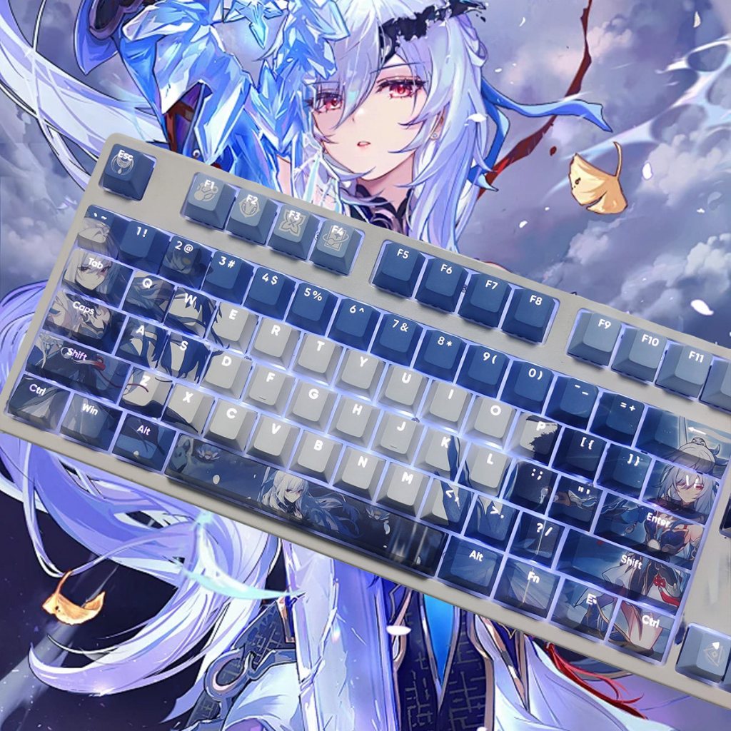 Jual Keycaps PBT Double Shot Shine Through Sideprint Honkai Star Rail ...
