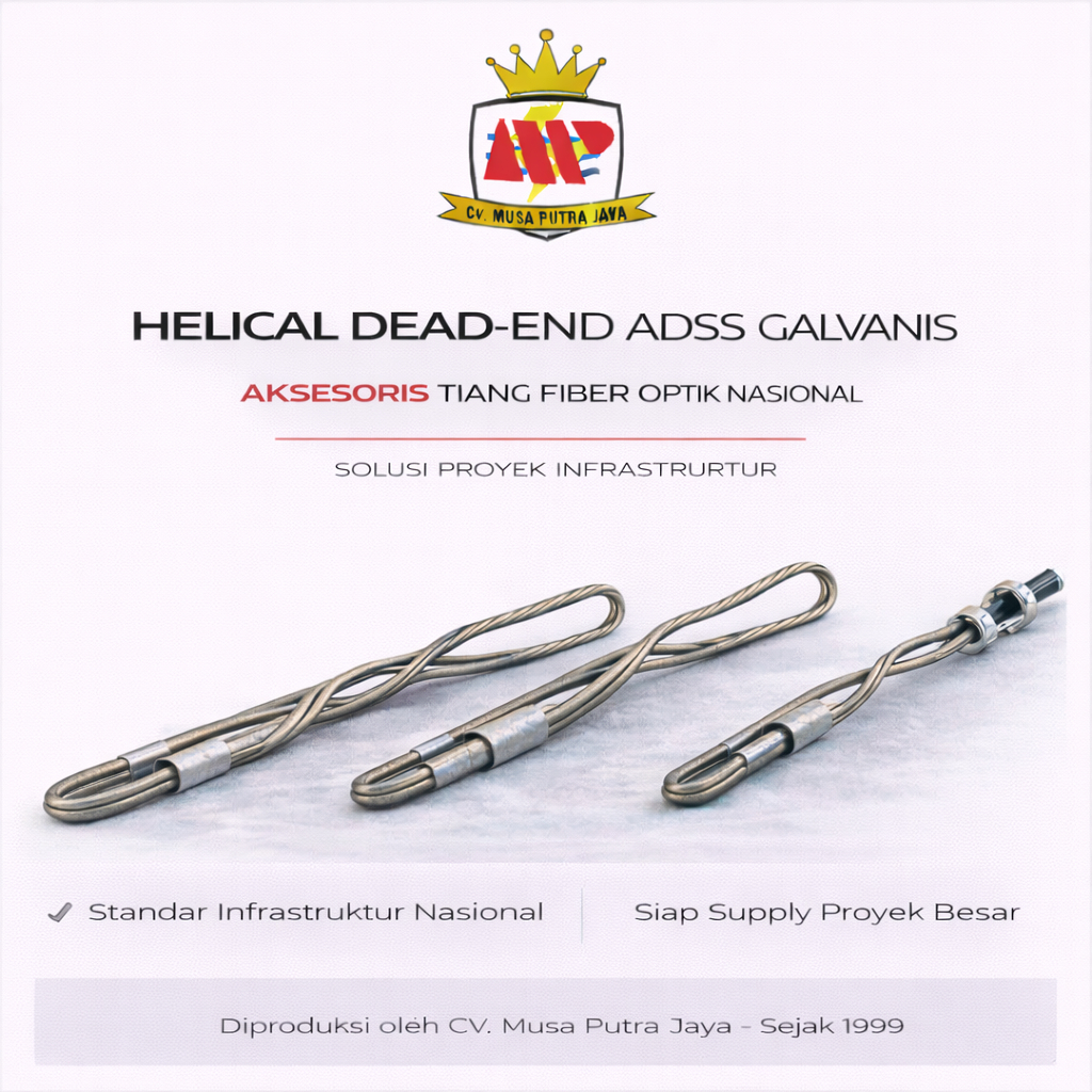 Jual Helical Dead-End ADSS Galvanis Aksesoris Tiang Fiber Optik ...