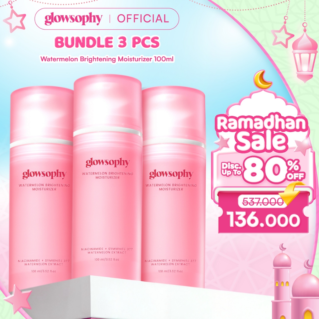 Jual Glowsophy Bundle 3Pcs Watermelon Brightening Moisturizer ...