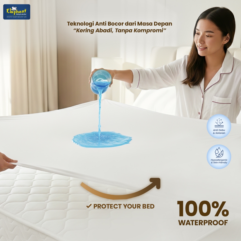 Jual Waterproof Matras Protector 20 cm / Pelindung Kasur Anti Air ...