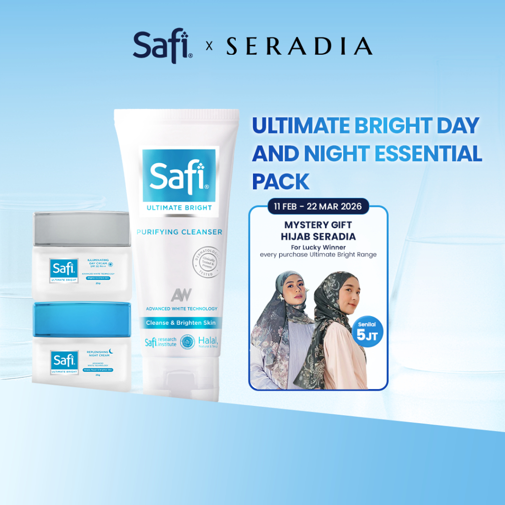 Jual SAFI - Ultimate Bright - Cleanser, Day & Night Cream Basic Pack ...