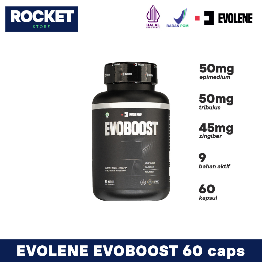 Jual EVOLENE Evoboost & Testolene Testosterone Booster Tribulus - 60 ...