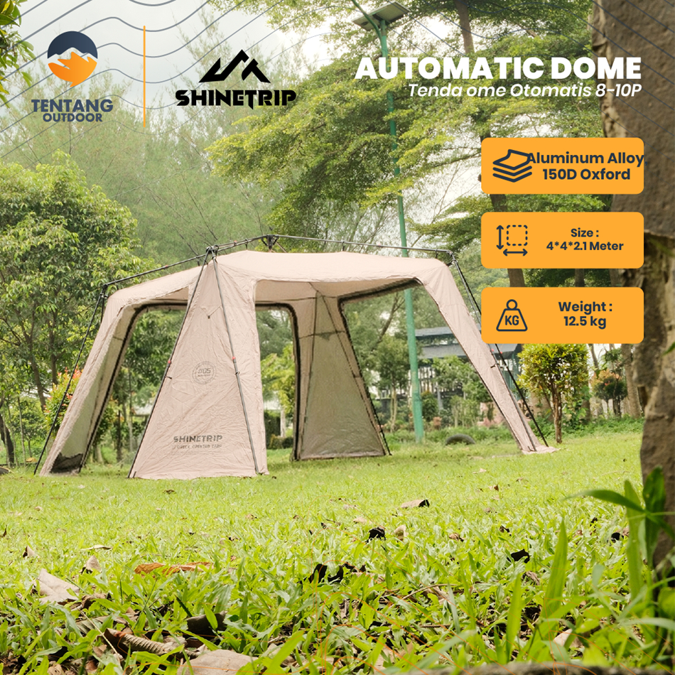 Jual Tenda Dome Otomatis SHINETRIP 8-10P Camping Dome Auto Shelter Tent ...