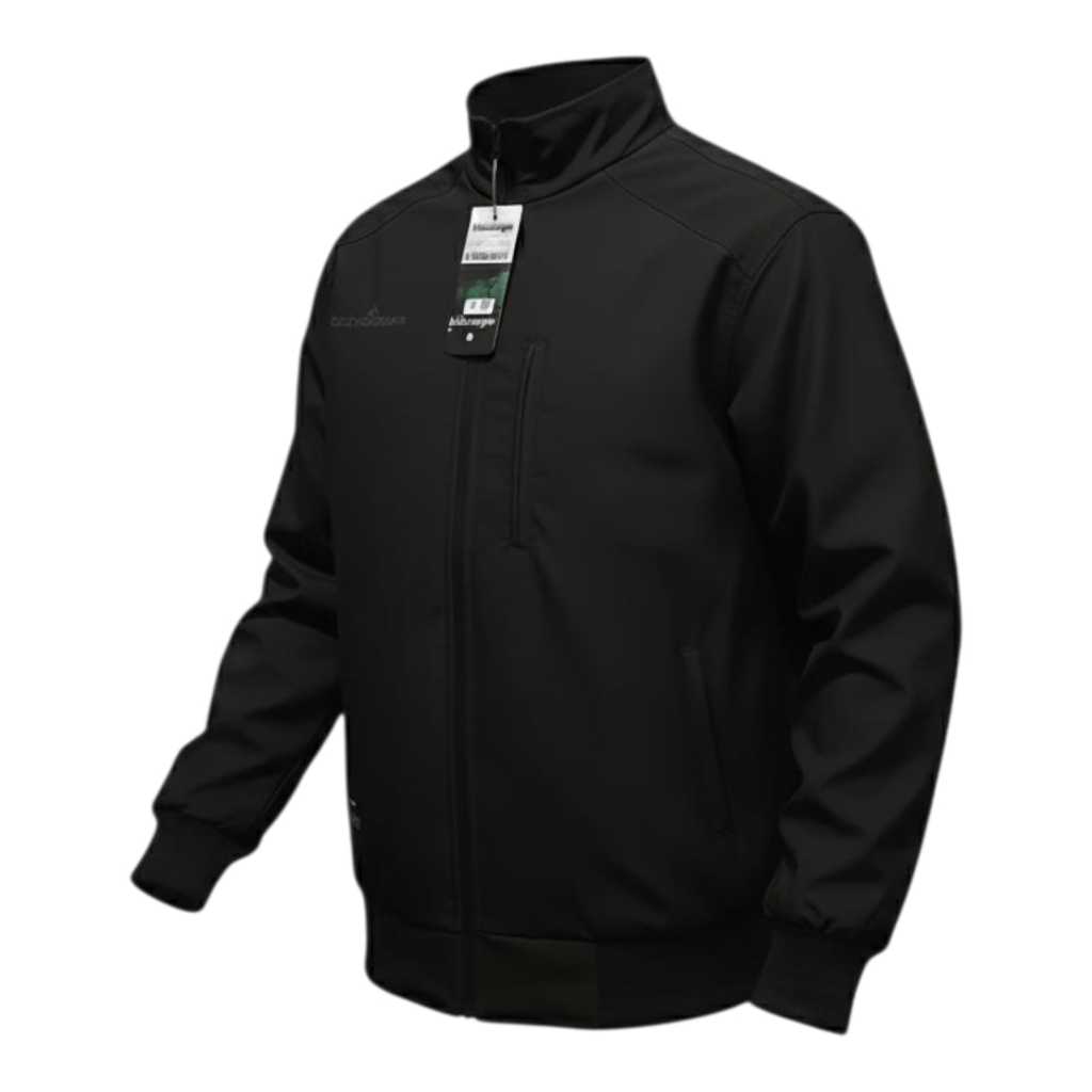 Jual Kicksoogar Jaket Pria Premium Hitam Polos Full Zipper – Casual ...