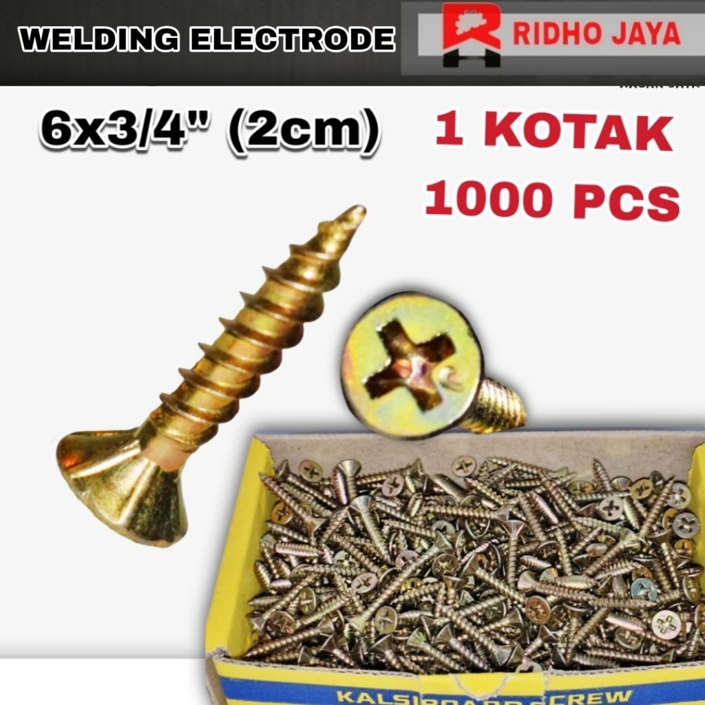 Jual [Per 1000 PCS] Sekrup GRC Kalsiboard / Sekrup Gipsum / Sekrup ...