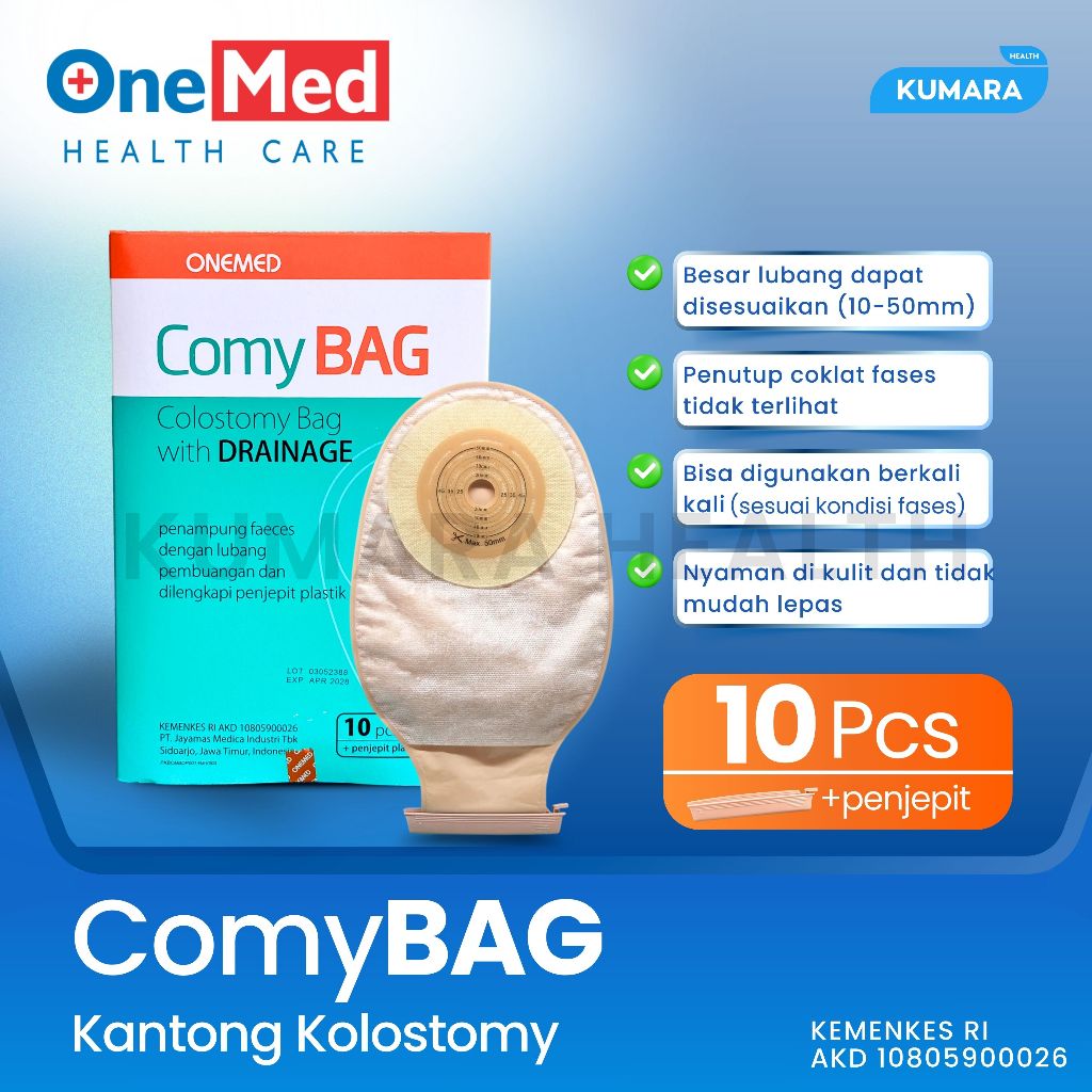 Jual ONEMED - Colostomy Bag With Drainage / Comy Bag Kantong Kolostomi ...