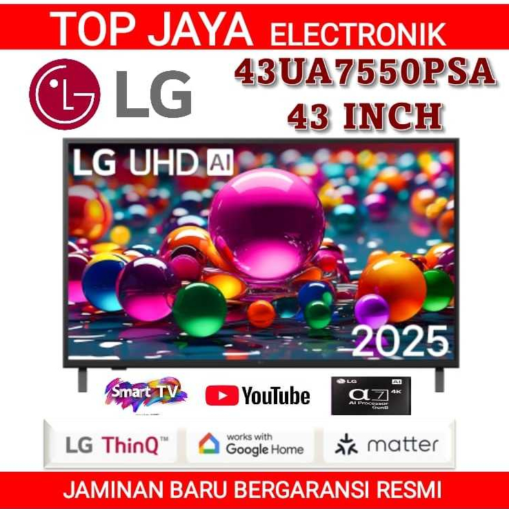 Jual LED TV LG 43 INCH SMART DIGITAL 43UA7550 NEW SERIES | Shopee Indonesia
