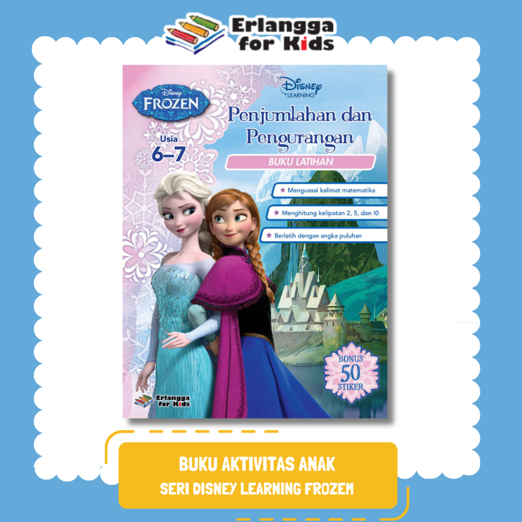 Jual [Erlangga] Buku Aktivitas Bergambar Anak Seri Disney Learning ...