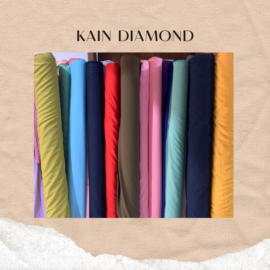 Jual Kain Diamond Crepe Premium Per 1 Meter | Shopee Indonesia