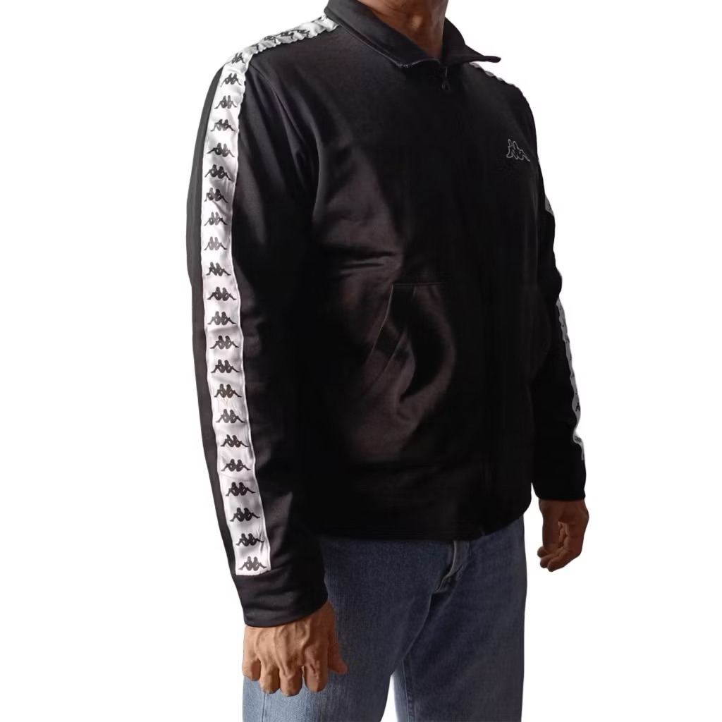 Jual Tracktop Kappa Black White | Shopee Indonesia