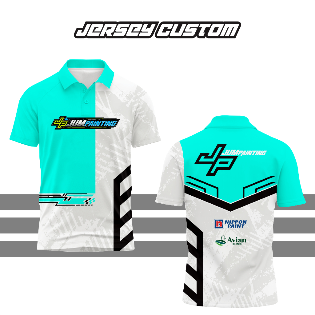 Jual Jersey Racing Custom Berkerah (Bisa Custom Desain) | Shopee Indonesia