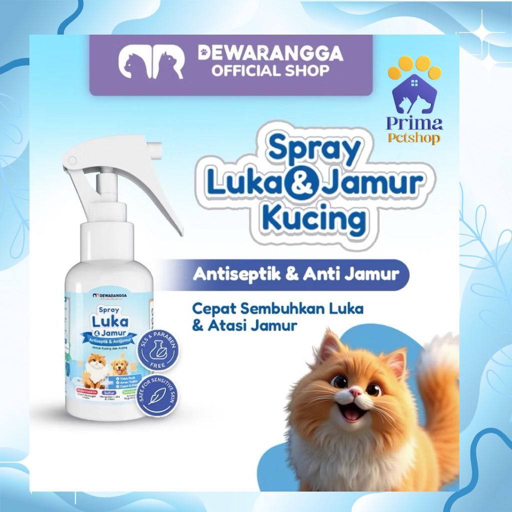 Jual Dewarangga Spray Luka dan Jamur Kucing untuk Perawatan Segala ...
