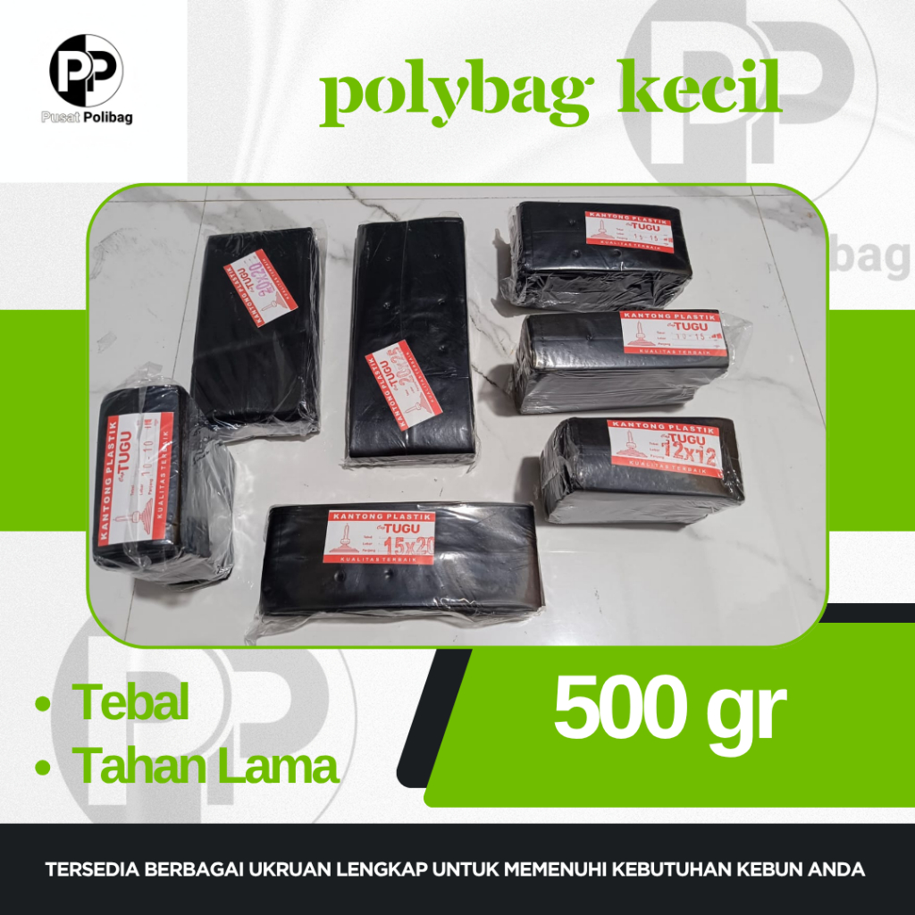 Jual 500gr - Polybag Tanaman Ukuran Kecil Plastik Polybag / Polibag ...