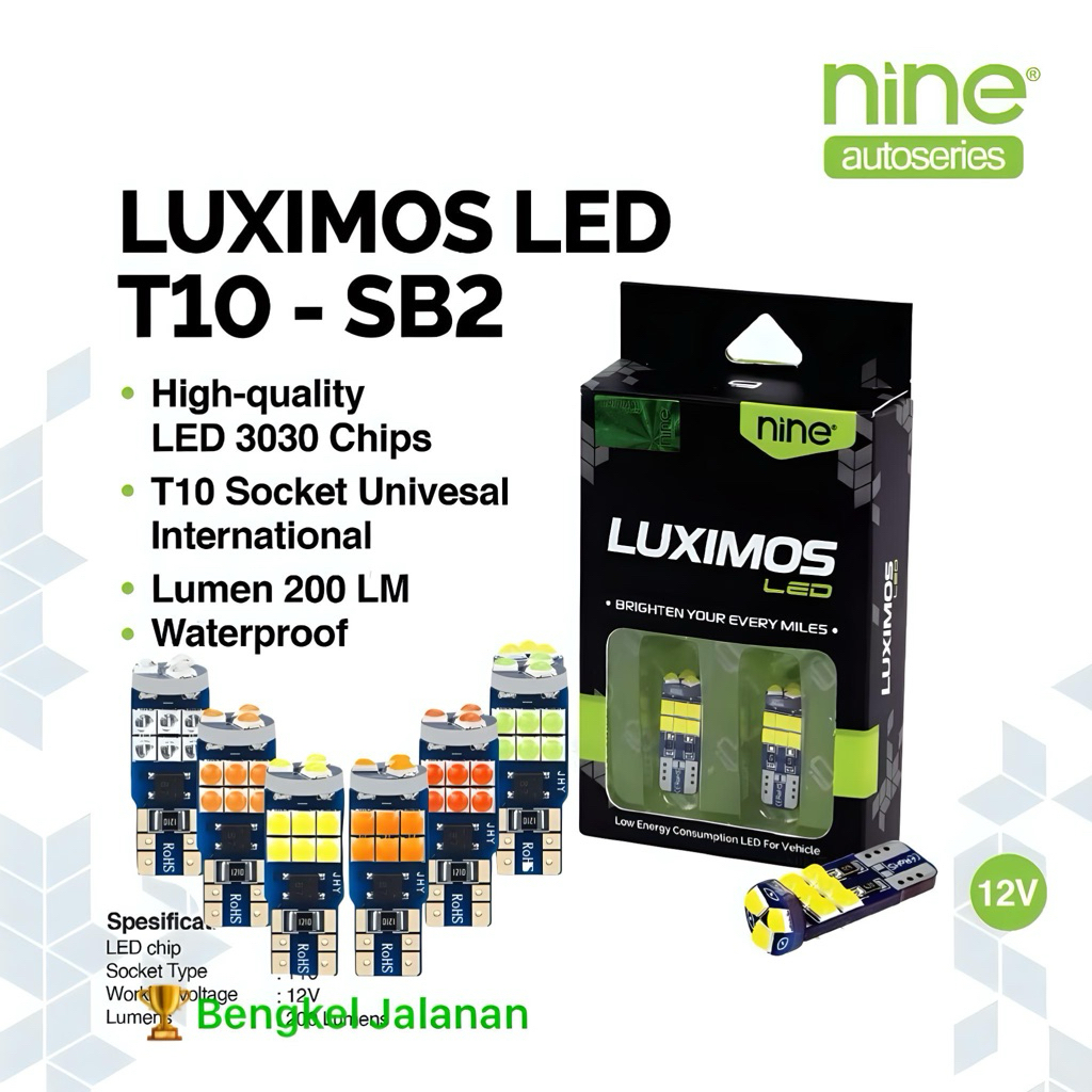 Jual [Cod]Lampu Led Senja Super terang Luminos T10 T15 Motor Mobil led ...