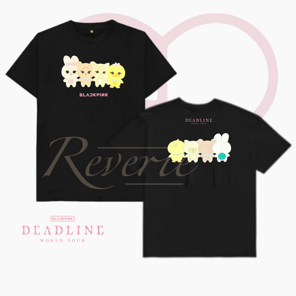 Jual BAJU TSHIRT CHARACTER PLUSH DOLL BLACKPINK MERCH DEADLINE WORLD ...