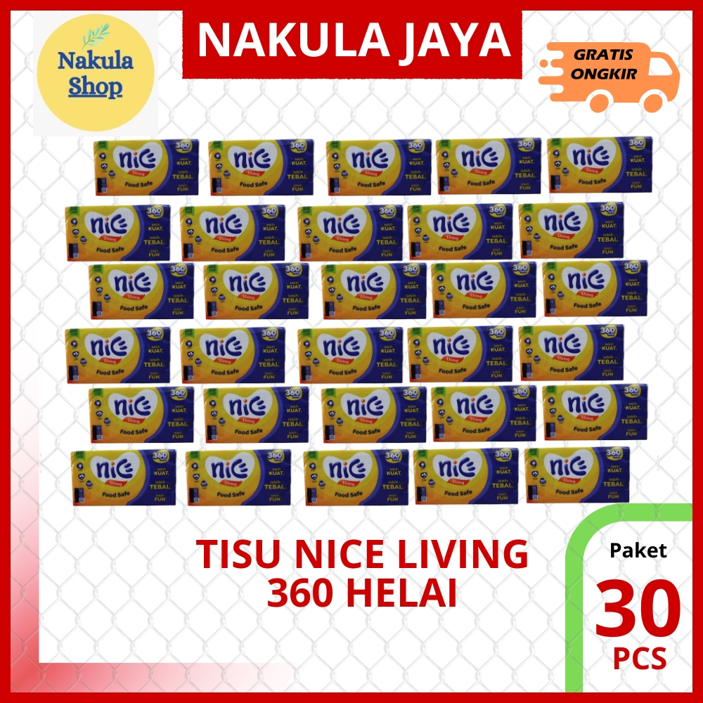 Jual PAKET 30 PCS Tissue Tissu Tisu Nice Facial 360 Helai | Shopee ...