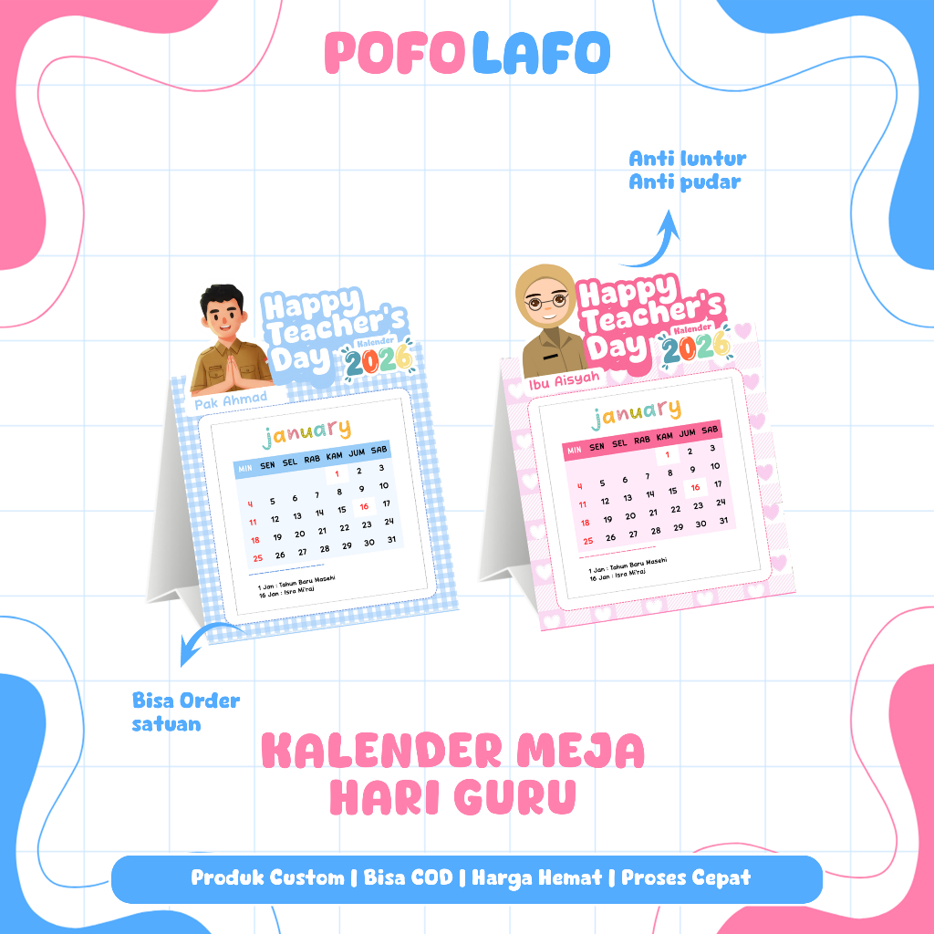 Jual HADIAH HARI GURU GIFT HARI GURU KALENDER 2026 | Shopee Indonesia
