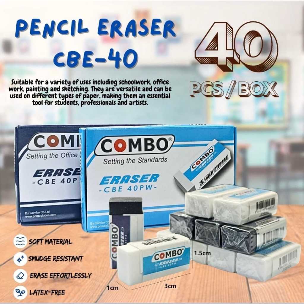 Jual 1 Pack 40 pcs Penghapus Pensil Pacman / My Style / Stark / V-Tro ...