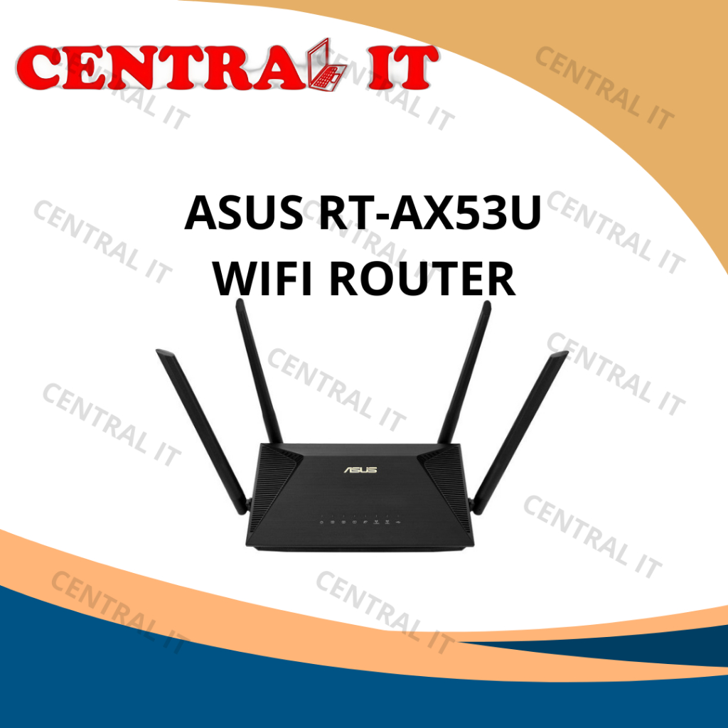 Jual ASUS RT-AX53U Router WiFi 6 1800 Mbps Dual-band OFDMA MU-MIMO TWT ...