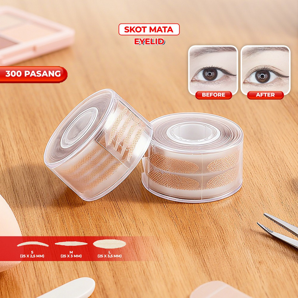 Jual Skot Mata Eyelid Tape Roll ISI 300 PASANG Scot Mata Jaring Skot ...