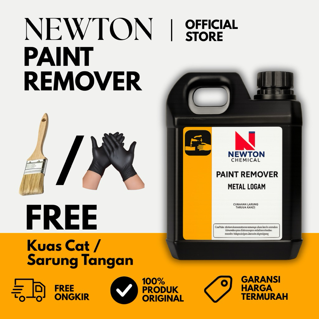Jual Paint Remover Cairan Perontok Cat Newton Chemical (0,5kg / 1kg ...