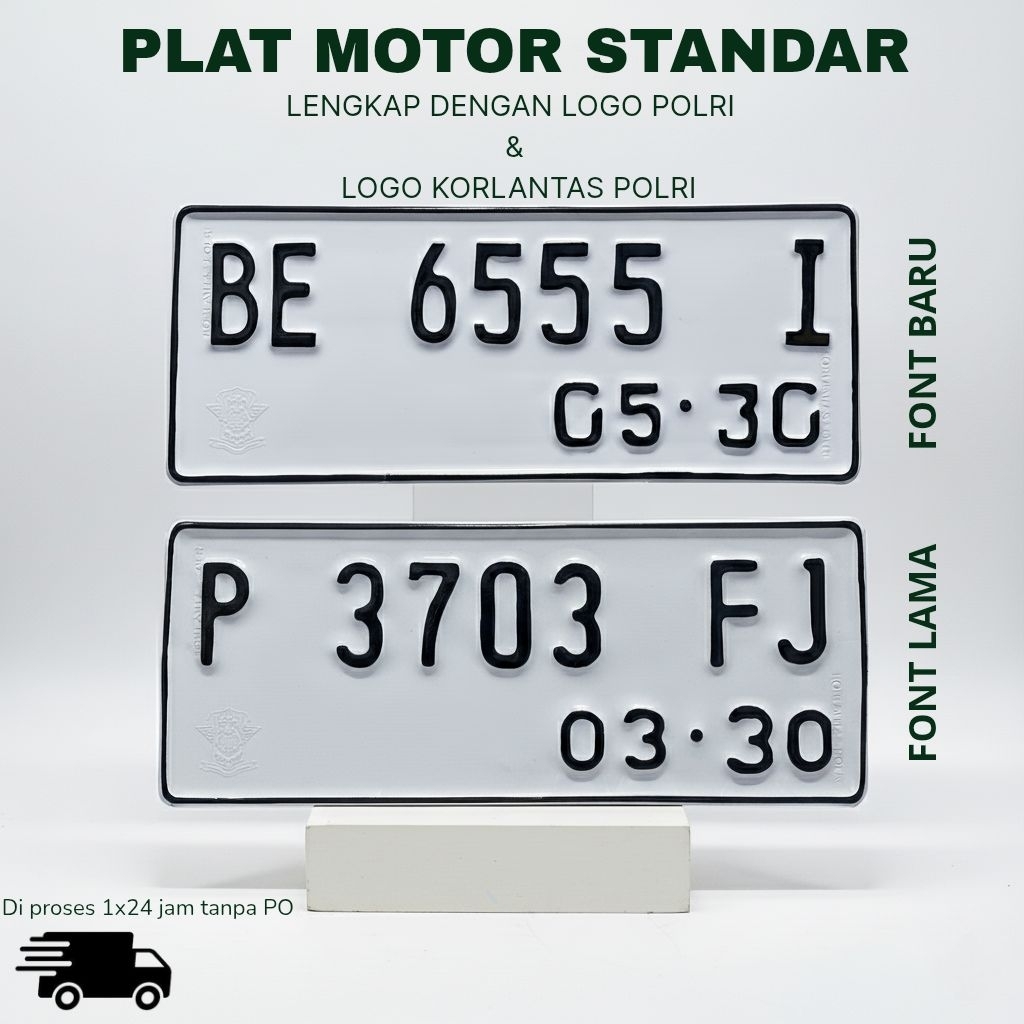 Jual Plat Motor Standar - Plat Motor Samsat - Plat Nomor Motor - Plat ...