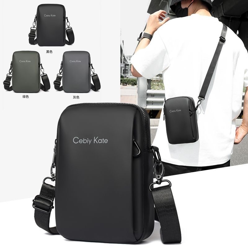 Jual Tas selempang kecil pria dan wanita, dompet ponsel kulit tahan air ...
